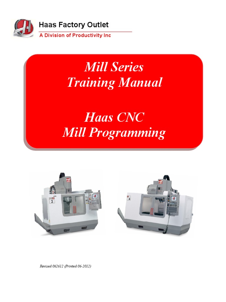 Haas Mill Programming Manual | PDF | Numerical Control | Rotation ...