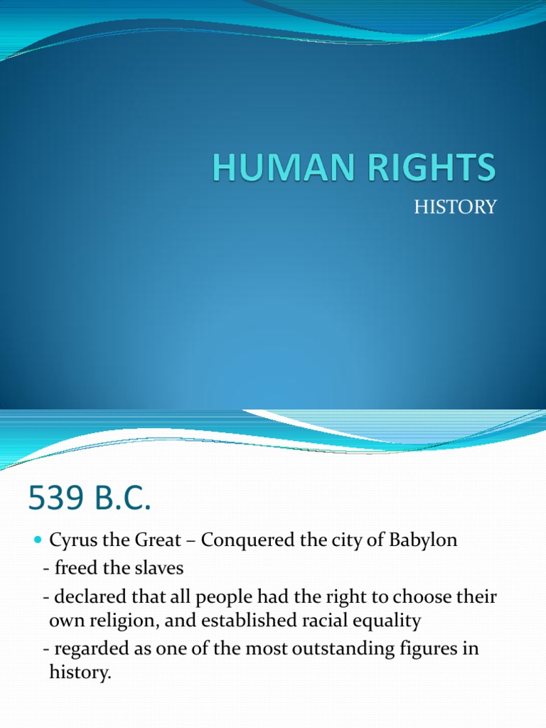 38 Character History of Human Rights | PDF | Human Rights | Natural And ...
