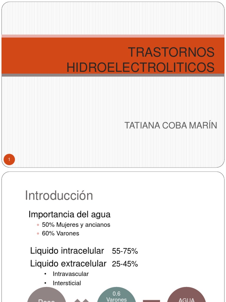 Trastornos Hidroelectroliticos | PDF | Sodio | Potasio