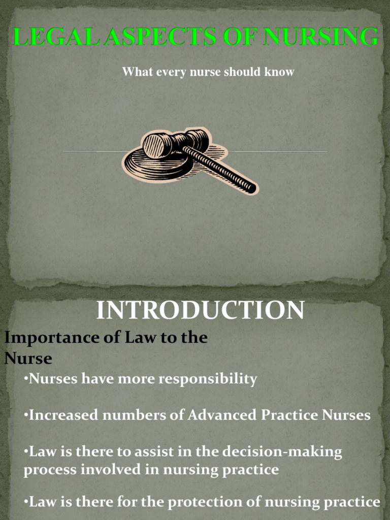 A Comprehensive Guide to Understanding Legal Issues in Nursing Practice ...