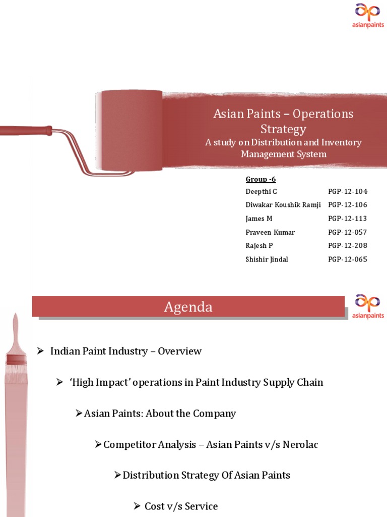 Asian Paints: Distribution & Inventory Strategy | PDF | Retail ...