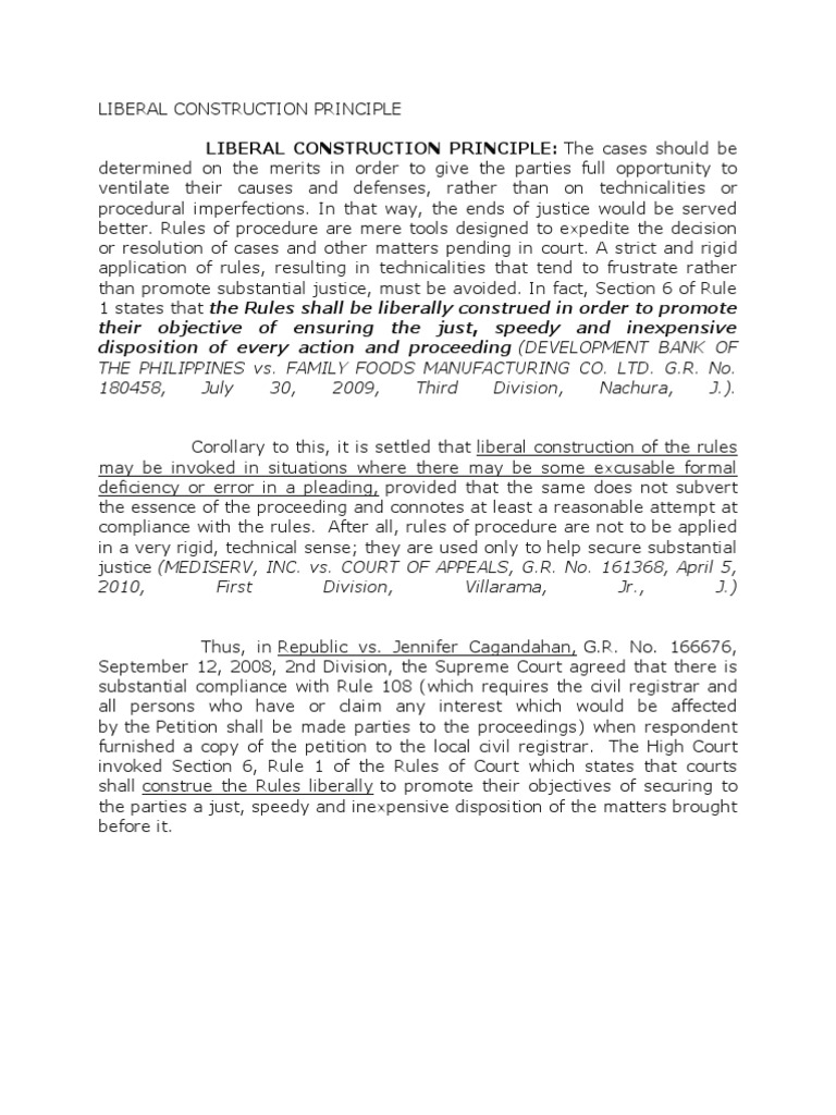 Liberal Construction Principle | PDF | Injunction | Summary Judgment
