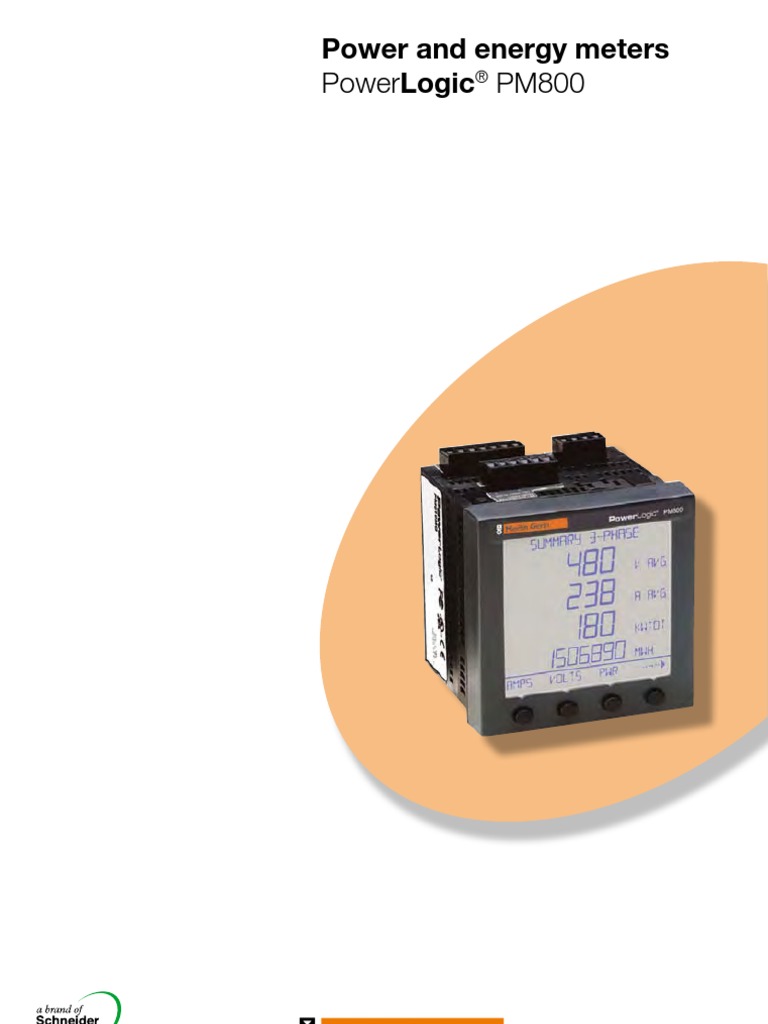 Power PM800: Power and Energy Meters Logic | PDF