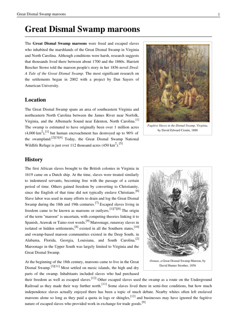 Great Dismal Swamp Maroons | Download Free PDF | African Diaspora ...