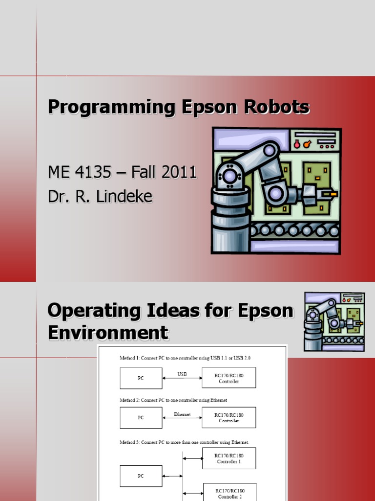 Programming Epson Robots Part1 Pdf Subroutine Array Data Structure