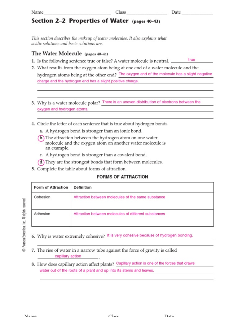 Properties of Water | PDF | Properties Of Water | Chemical Bond
