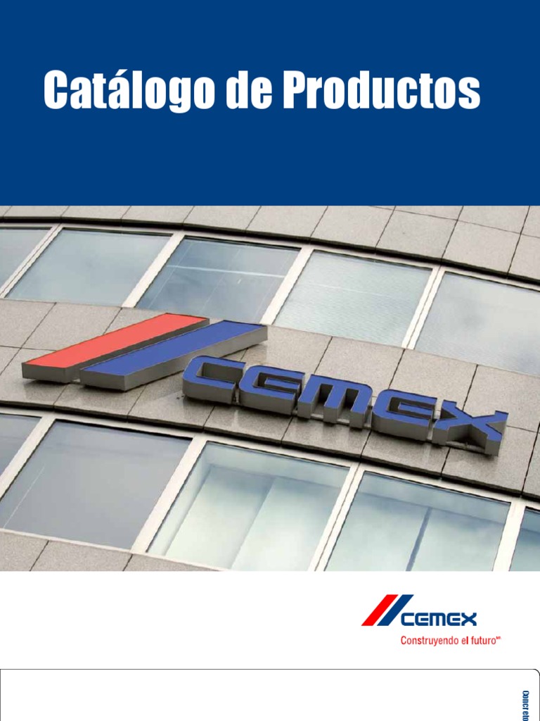 Catalogo de Concretos Cemex | PDF | Hormigón | Cemento