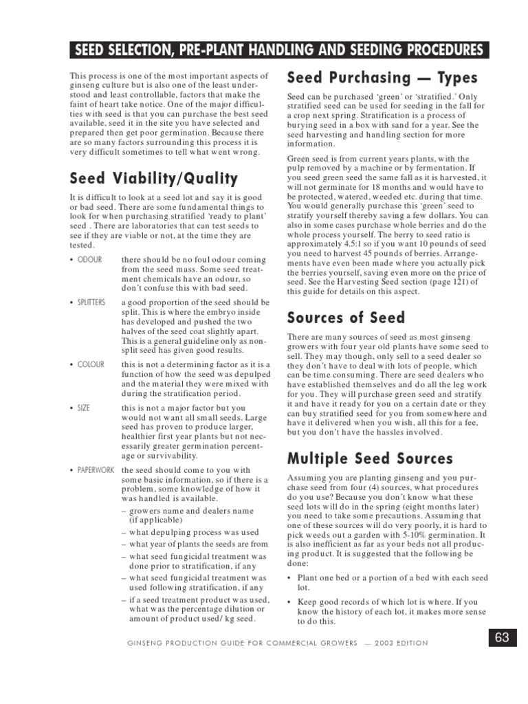 Seed Selection PDF | PDF | Seed | Sowing
