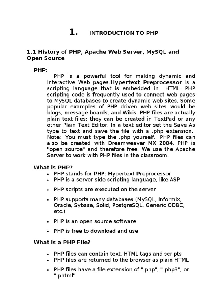 PHP 4 Chapters | PDF | Php | Boolean Data Type