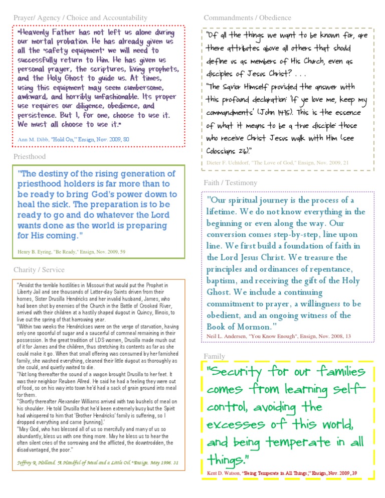Journal Quotes Week 12 Color | Download Free PDF | Jesus | The Church ...
