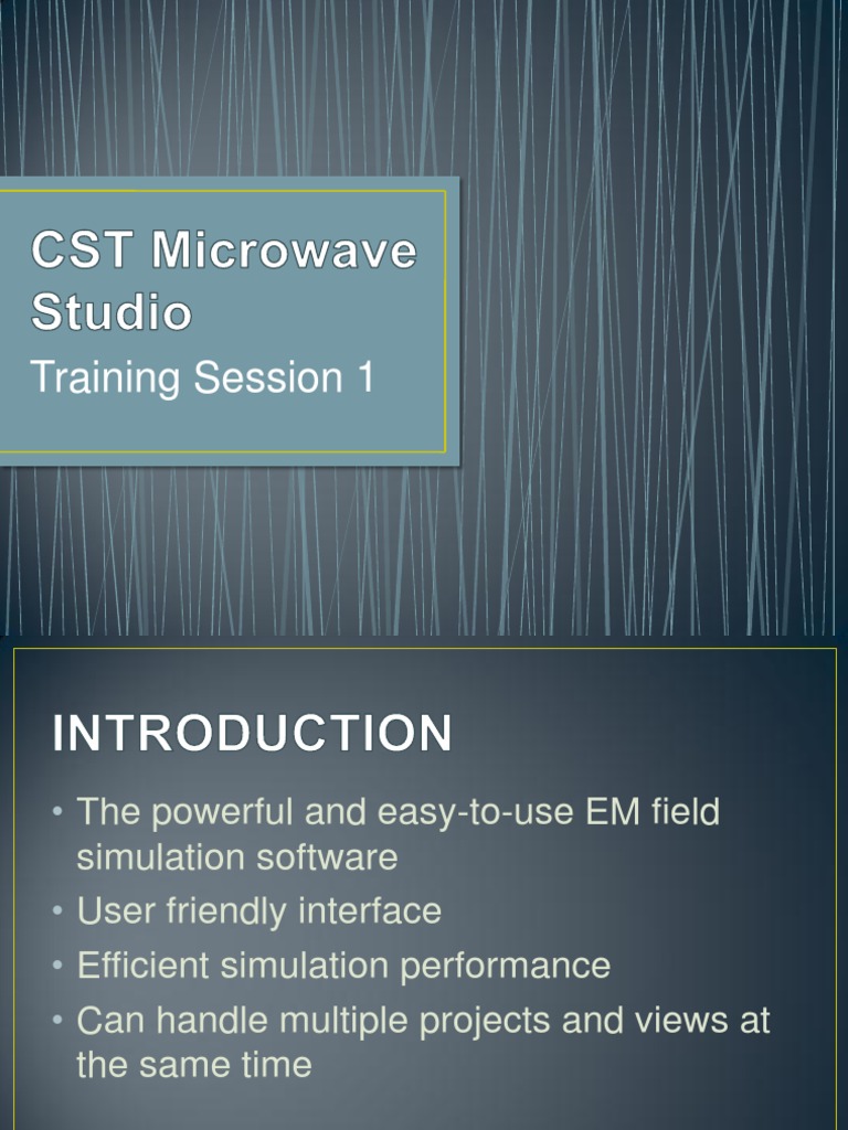 CST Microwave Studio | PDF | Antenna (Radio) | Telecommunications ...