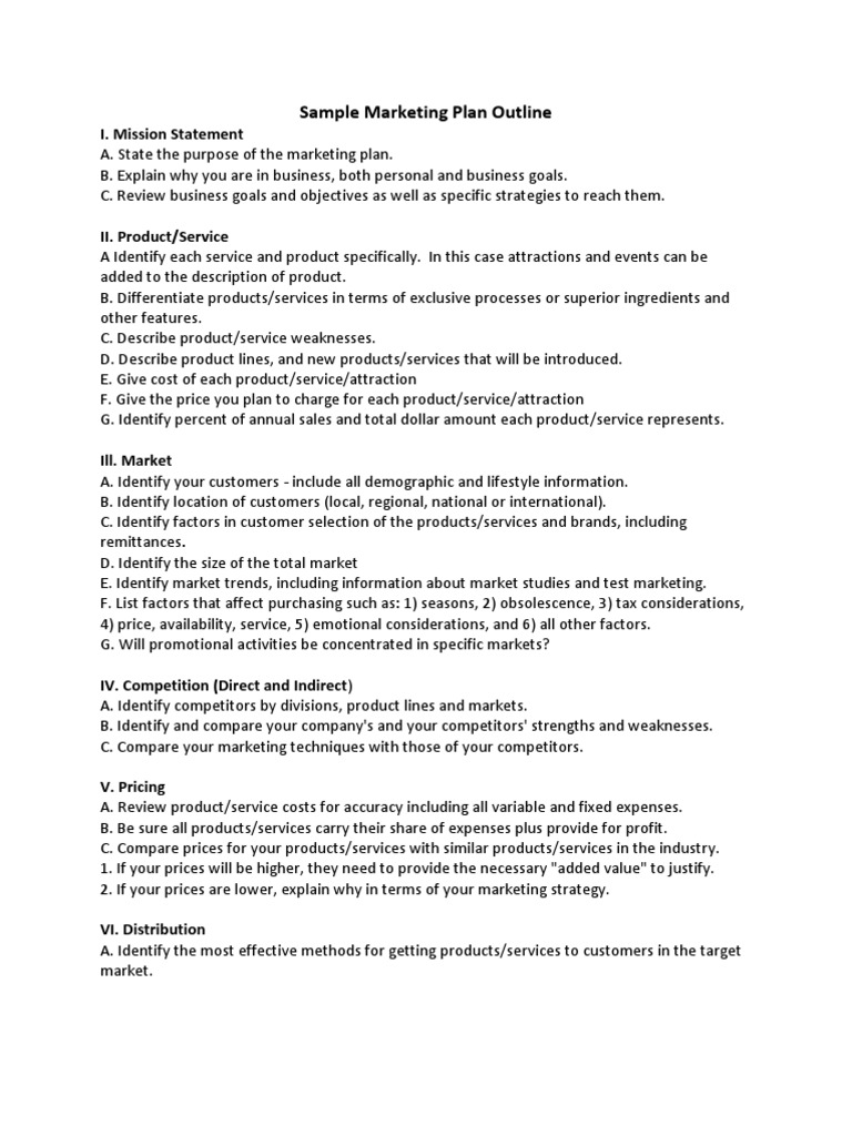Comprehensive Marketing Plan Template | PDF