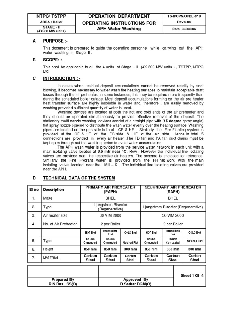 APH Water Washing Procedure | PDF | Home & Garden