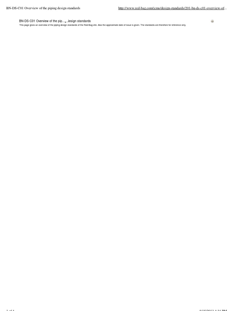 Piping Design Standards Guide | PDF | Pipe (Fluid Conveyance) | Plumbing