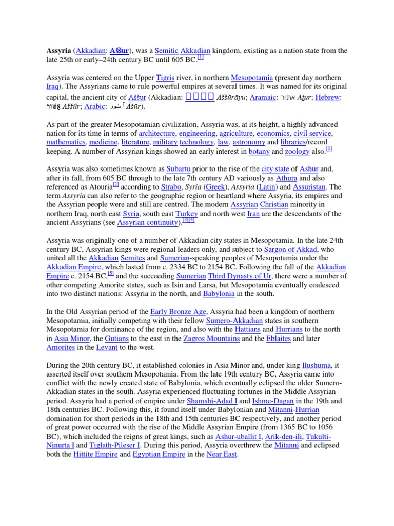 The Rise and Fall of the Mighty Assyrian Empire: A History of the ...