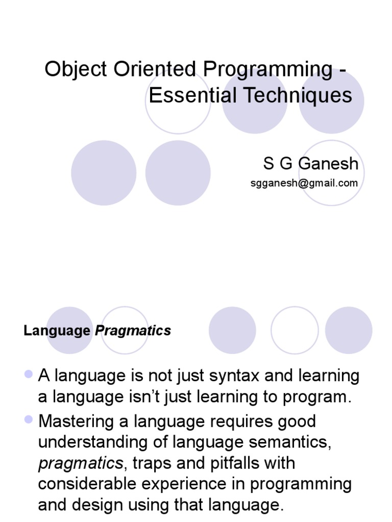 Tips On Object Oriented Programming Pdf C Sharp Programming