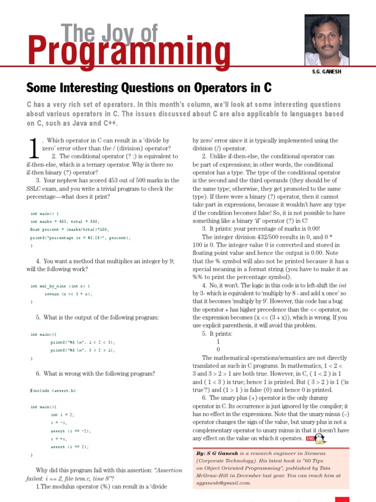20 Jop Aug 08 Pdf C Programming Language Notation