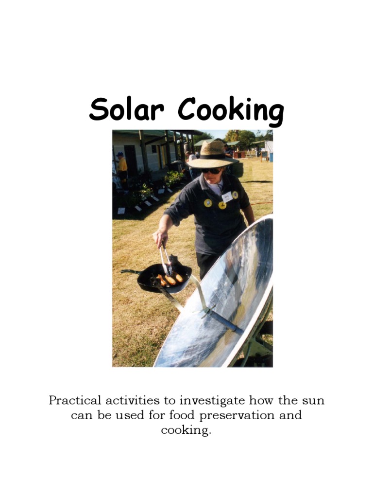 Solar Cooking | PDF | Energy Development | Fuels