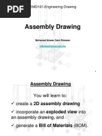 Creo Assembly Drawing and BOM Guide | PDF | Computing | Software
