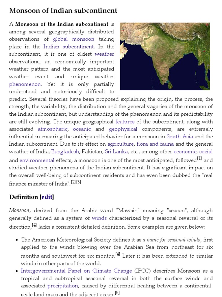 Indian Monsoon | PDF | Jet Stream | Monsoon
