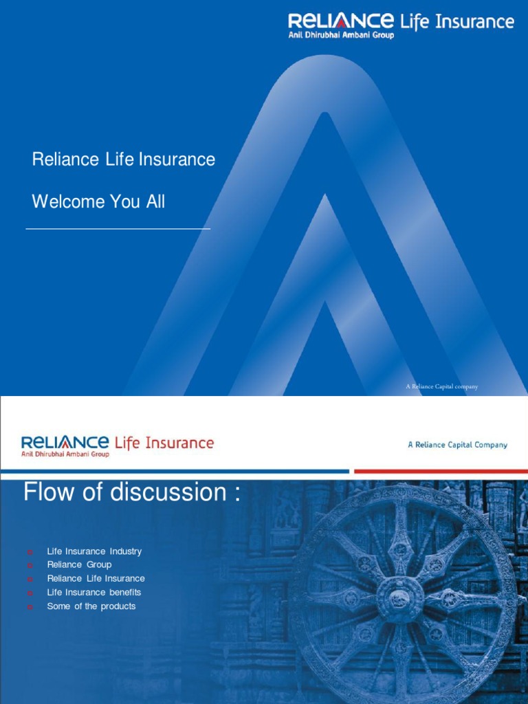 Reliance Life Insurance Welcome You All: A Reliance Capital Company ...