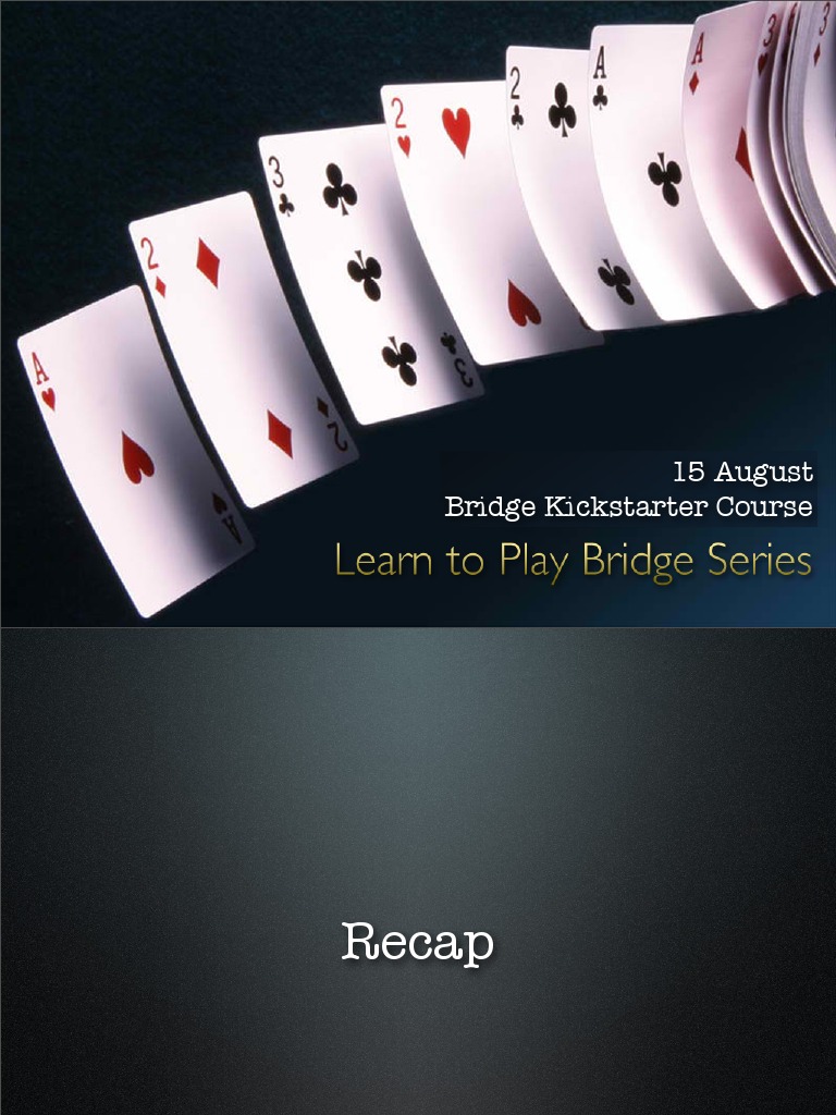 Bridge Kickstarter Course Lesson 2 Slides | PDF | Contract Bridge ...