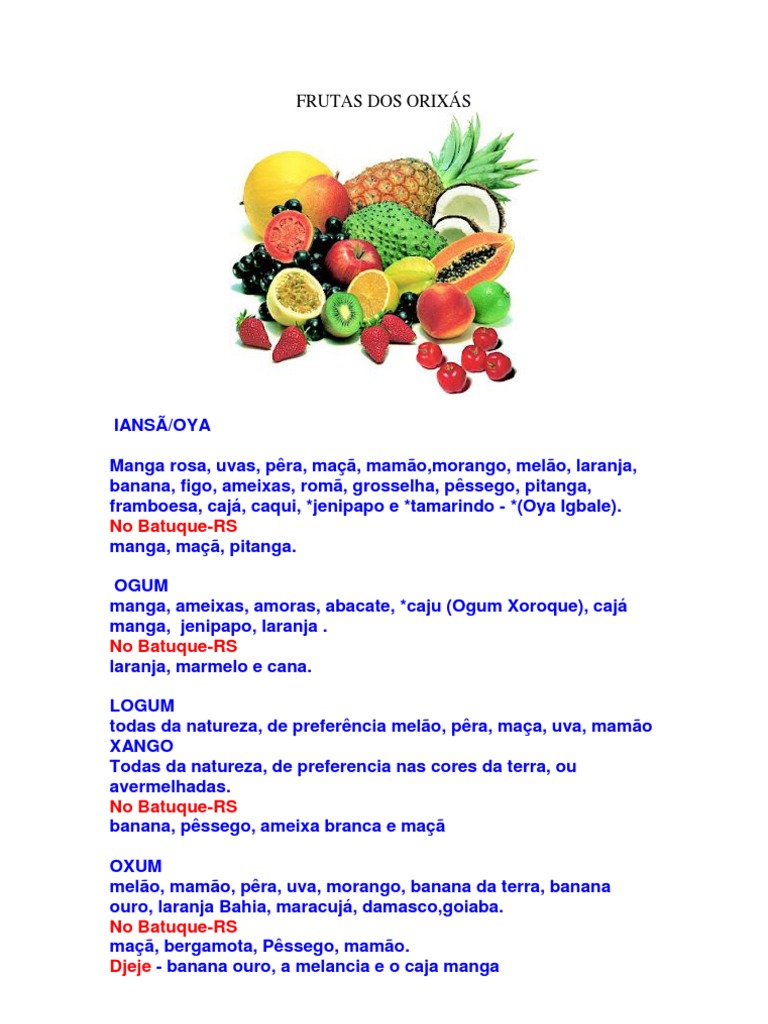 [FRUTAS SAGRADAS NA UMBANDA DO RIO GRANDE DO SUL] | PDF | Uva ...