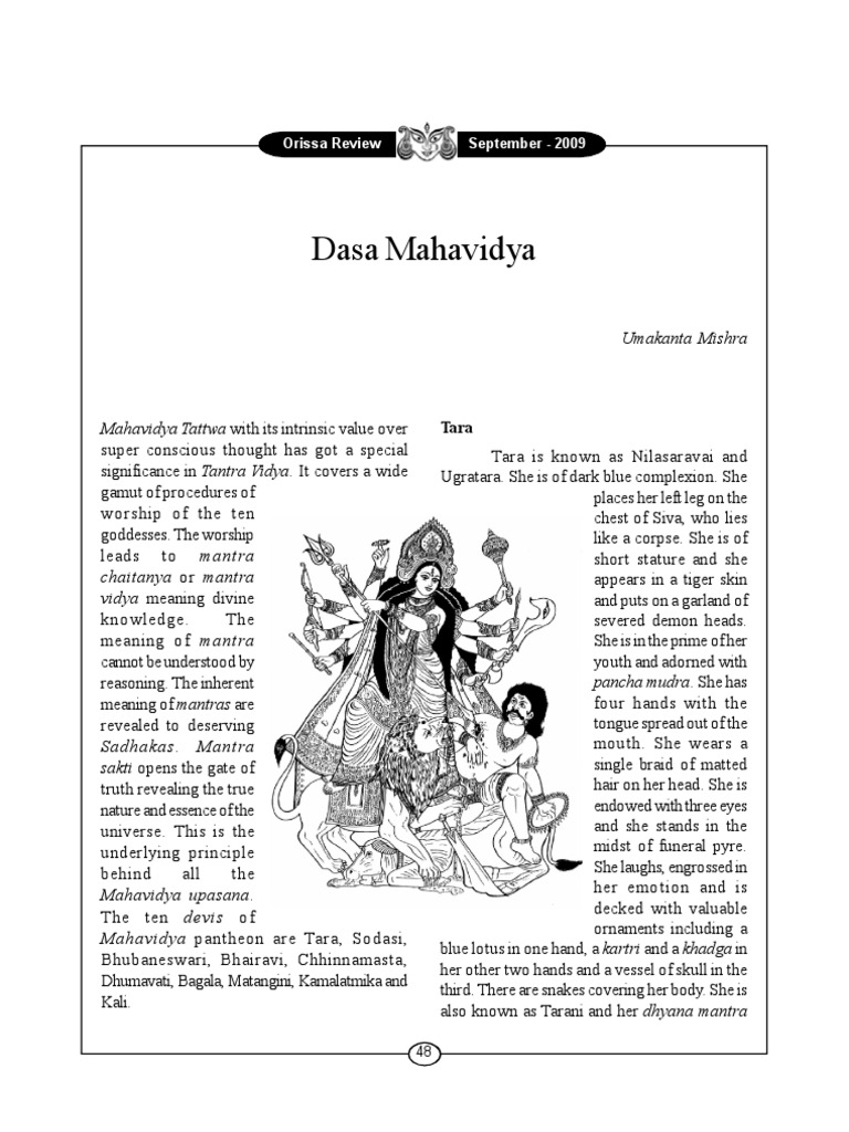 The Ten Mahavidyas: A Summary of the Key Hindu Goddesses of Divine ...