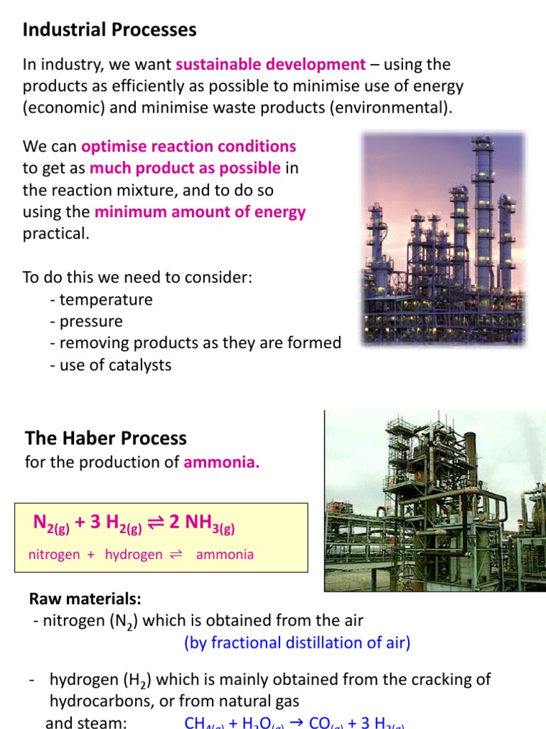 IGCSE Chemistry - Industrial Processes | Chemical Reactions | Ammonia ...