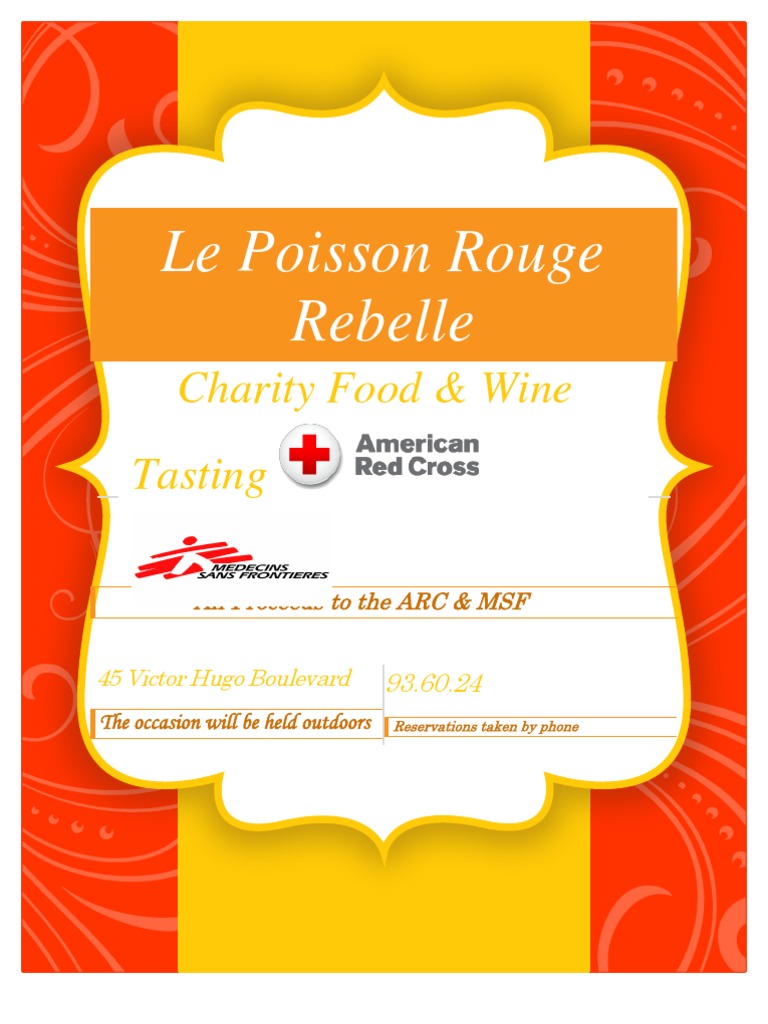 Charity Food & Wine Tasting Event | PDF | Cooking, Food & Wine