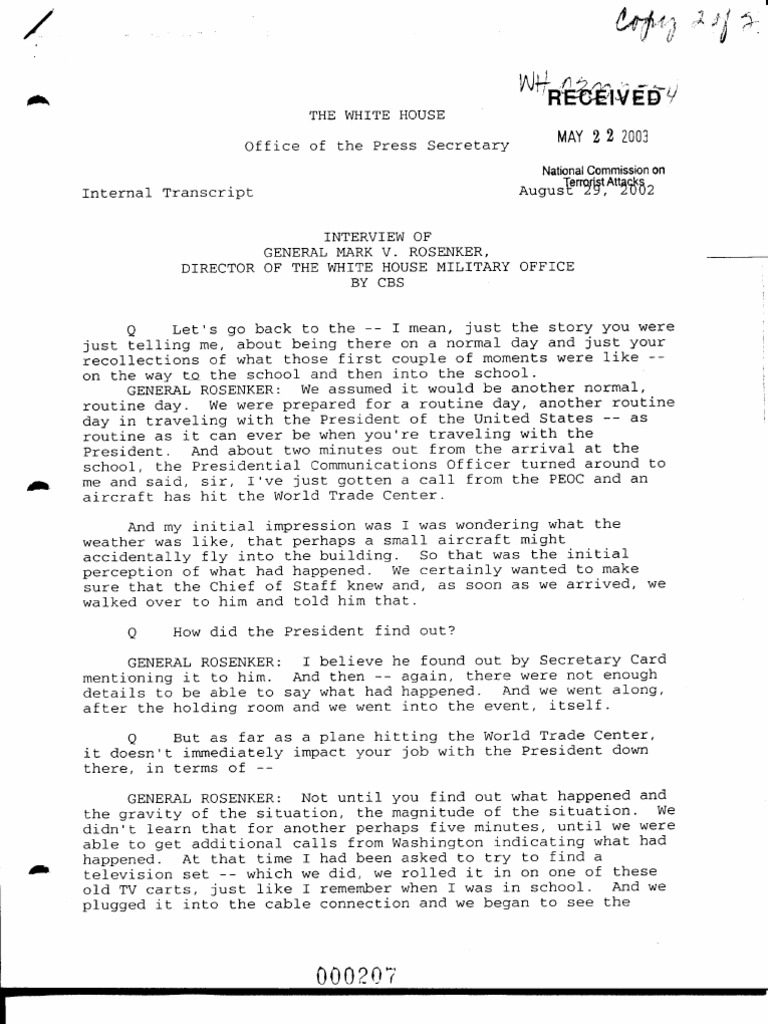 T3 B1 EOP - Press Interviews of Staff FDR - Internal Transcript - 2-29 ...