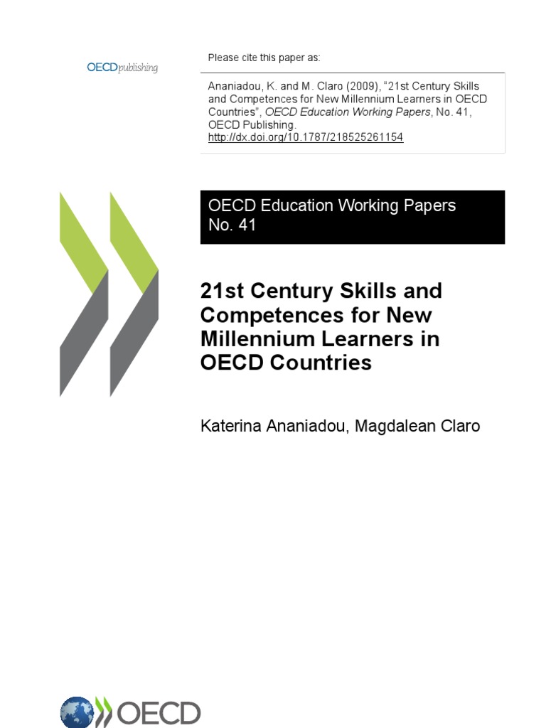 21st Century Skills and Competences For New Millennium Learners in OECD ...