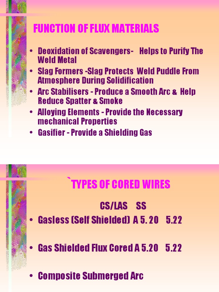 Function of Flux Materials | PDF | Welding | Construction