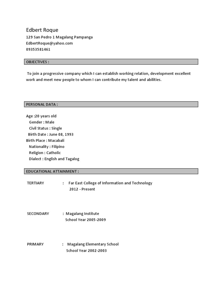 Edbert | PDF | Career & Growth | Wellness
