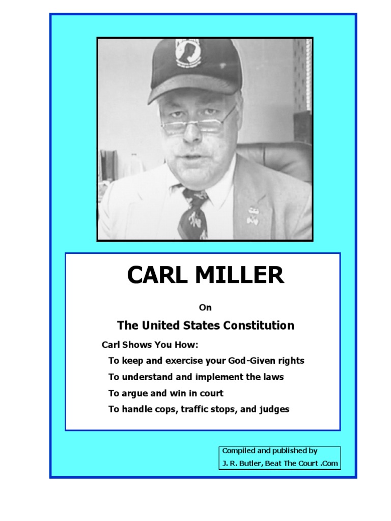 Carl Miller Constitutional Law | PDF | Supremacy Clause | United States ...
