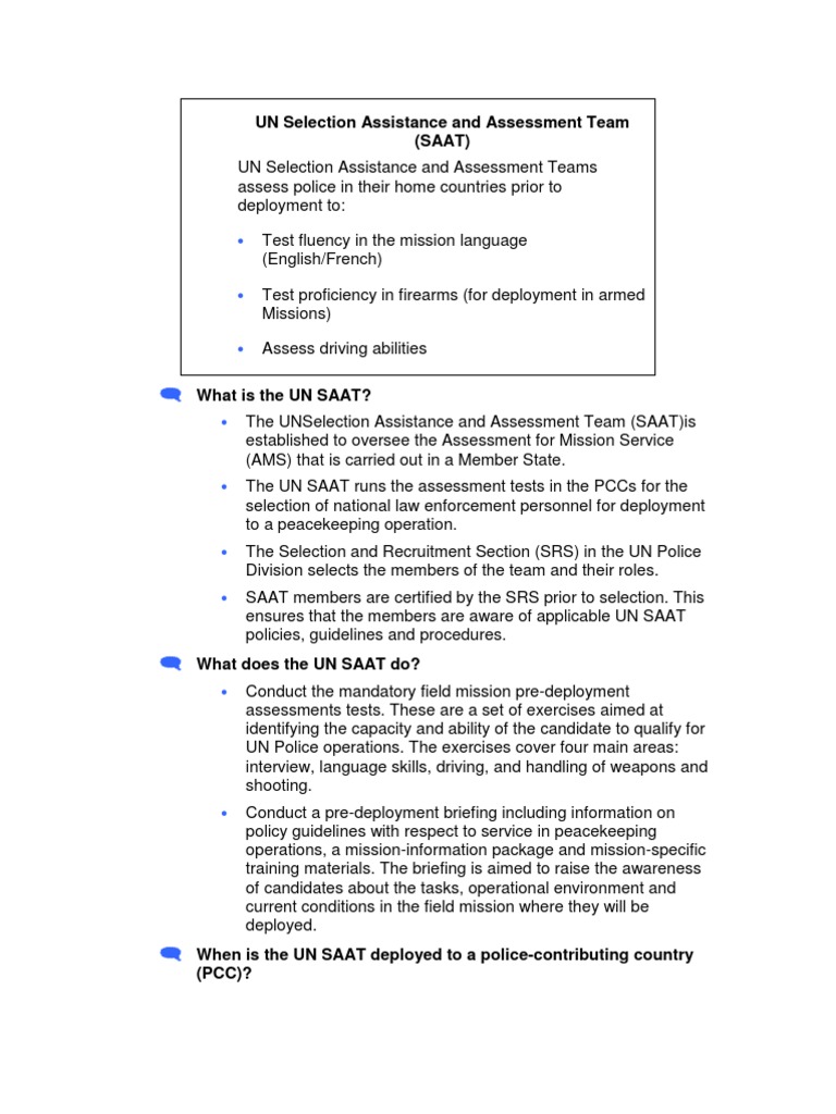 Un Saat | PDF | Competence (Human Resources) | United Nations