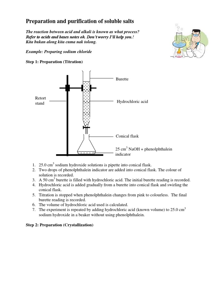 Preparation and Purification of Soluble Salts | PDF | Precipitation ...