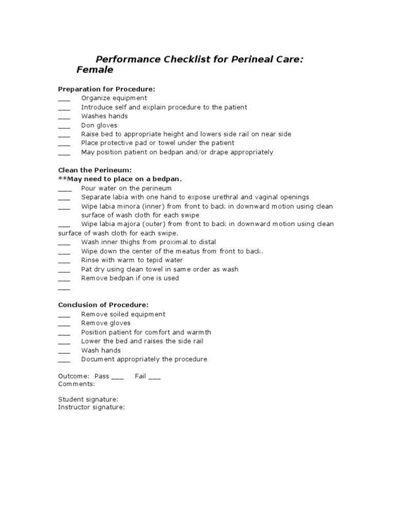 A Step-by-Step Guide to Providing Proper Perineal Care for Female ...