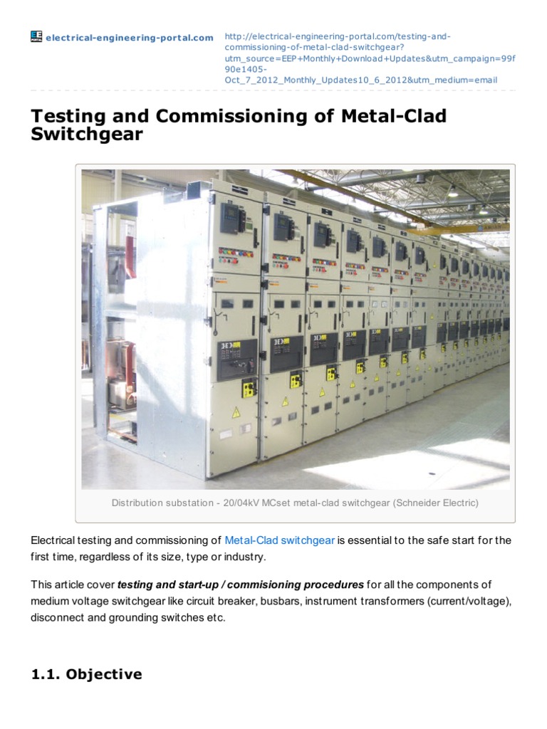 Metal-Clad Switchgear Testing Guide | PDF | Technology & Engineering