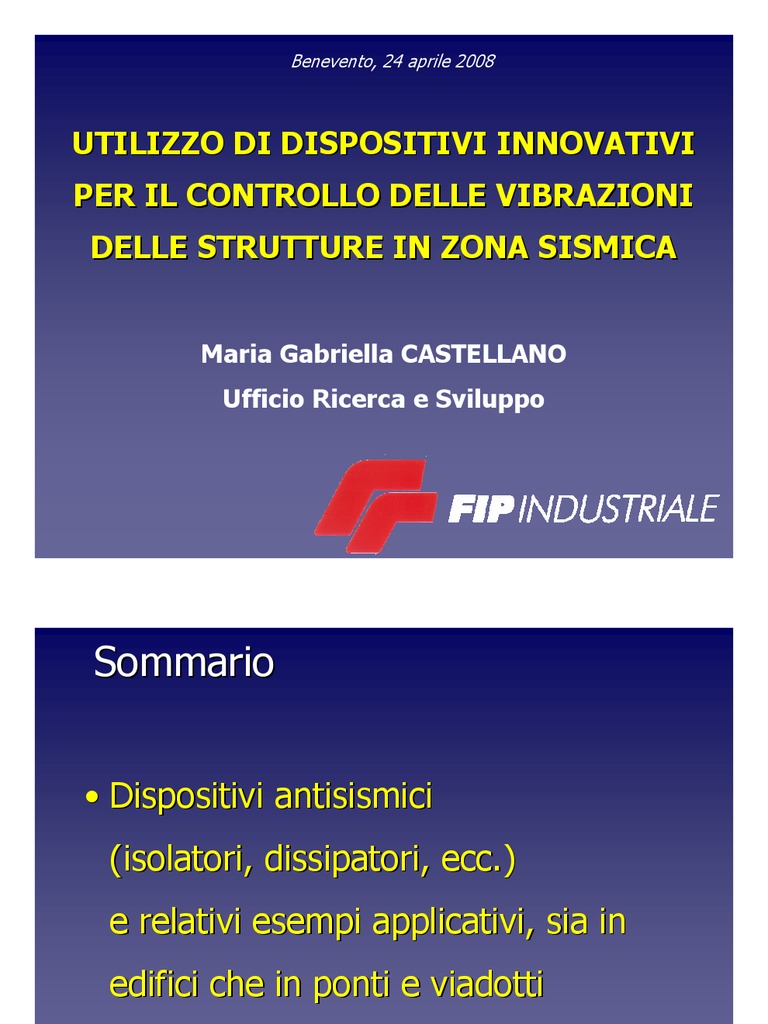 Seminario Isolatori FIP | PDF