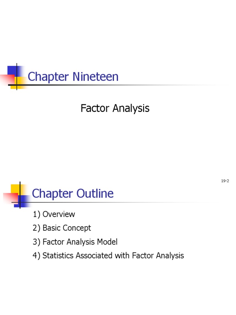 Chapter Nineteen: Factor Analysis | PDF | Factor Analysis | Visual Cortex