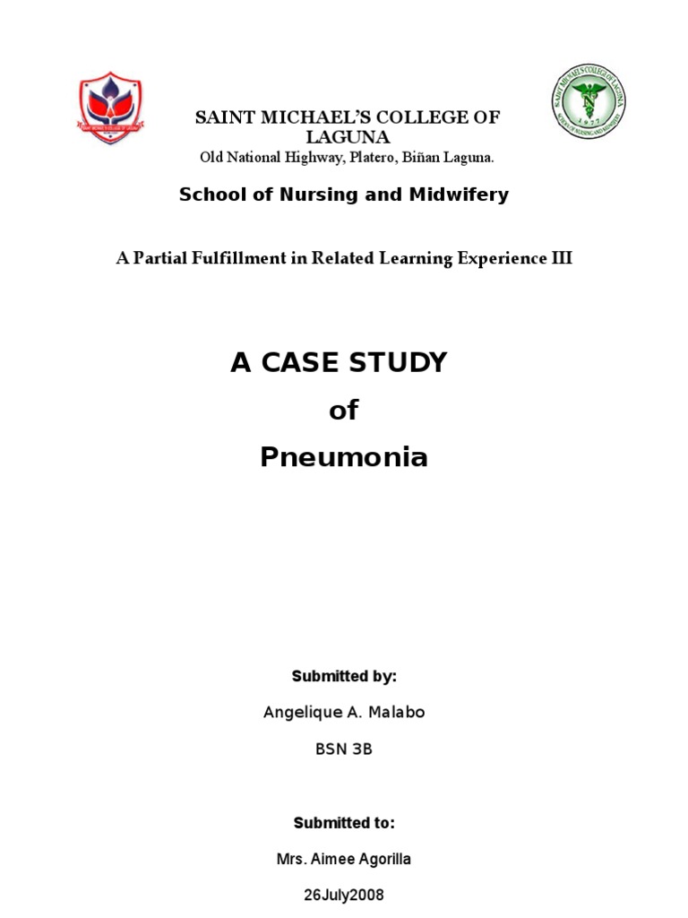 A Case Study of Pneumonia | PDF | Mucus | Lung