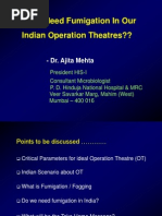 OT Fumigation Guidelines | PDF | Formaldehyde | Surgery
