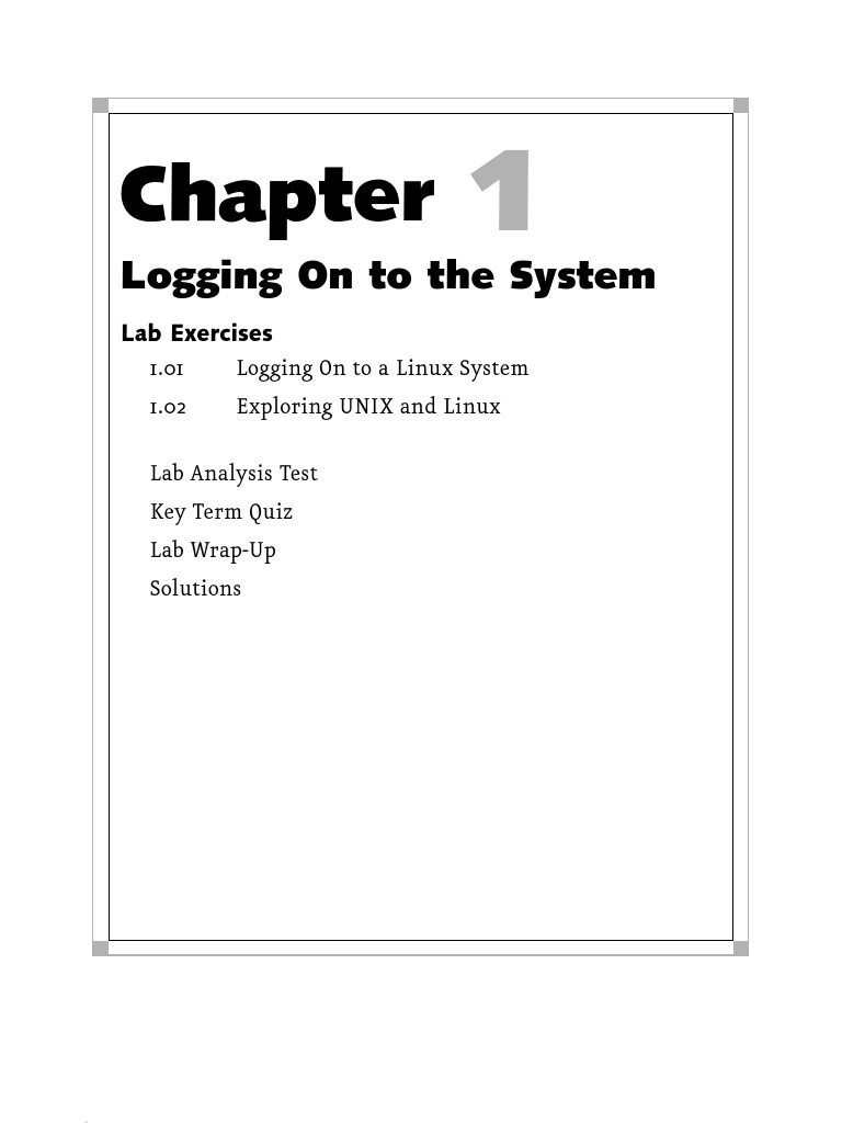 Logging On To The System | PDF | Login | Linux