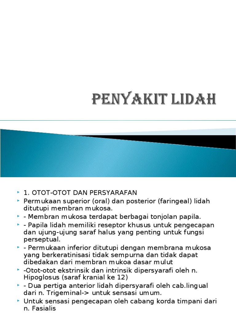 Anatomi dan Fungsi Lidah | PDF