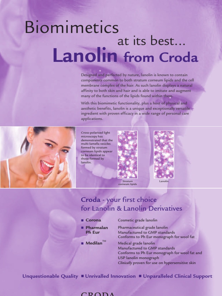 Lanolin 6pp | PDF | Emulsion | Chemical Substances