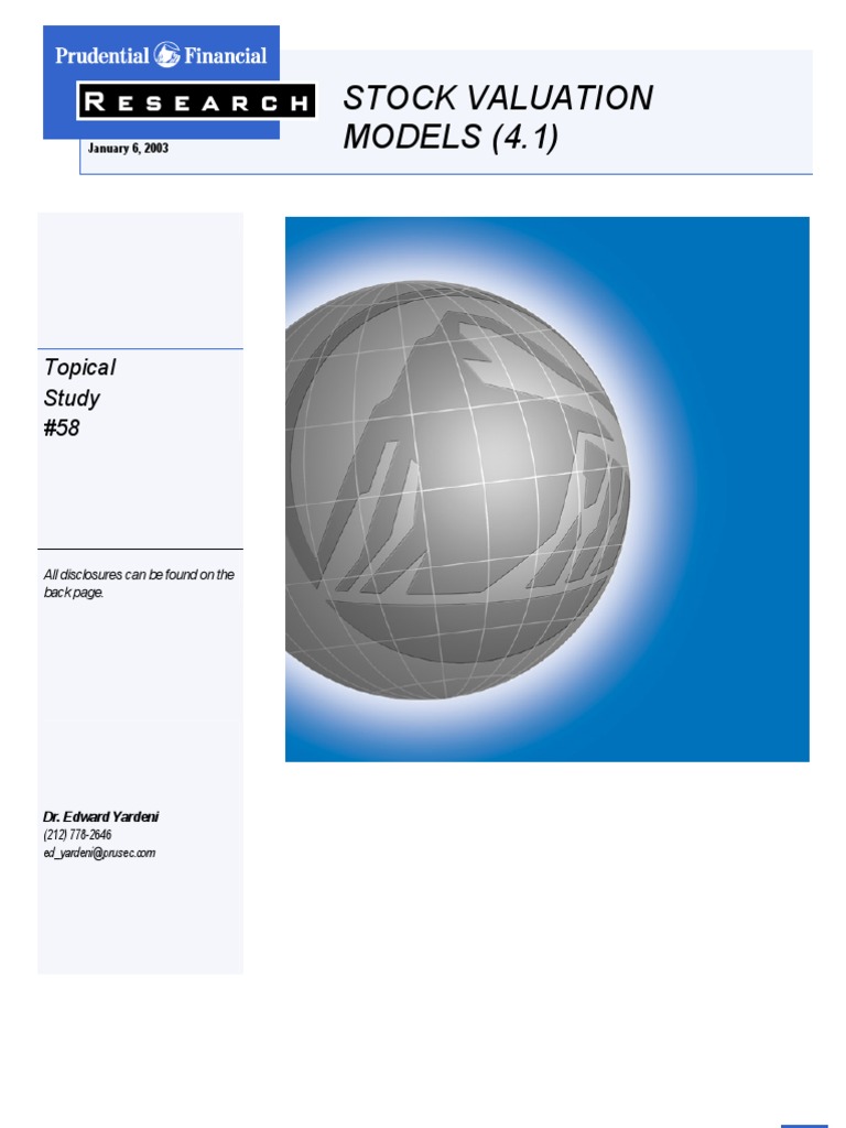 (Article) Stock Valuation Models (Prudential Financial 2003) | PDF ...