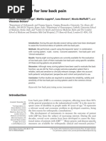 Back Pain Function Scale (BPFS) of Stratford Et Al | PDF