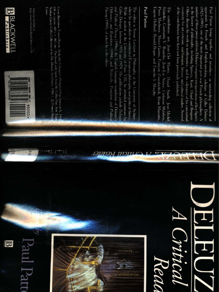 Patton, Paul Ed. - Deleuze - A Critical Reader (Blackwell 1996) | PDF