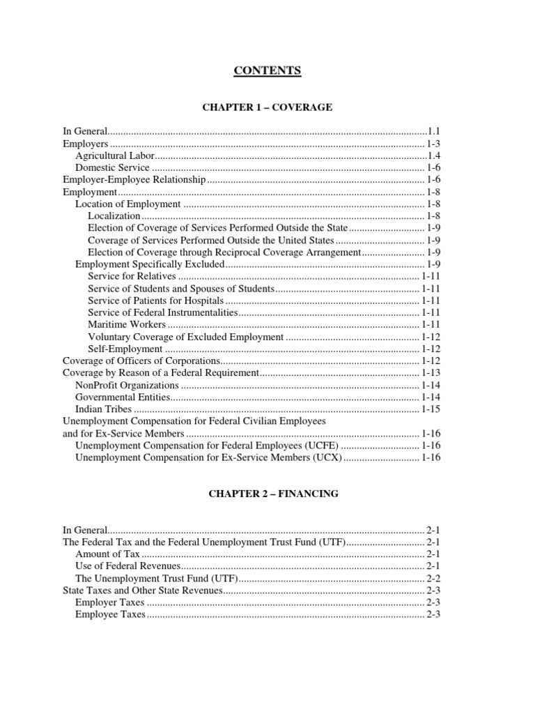 Department of Labor: Table of Contents | PDF | Employment ...